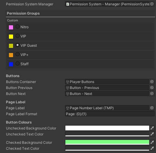 Documentation - Permission System